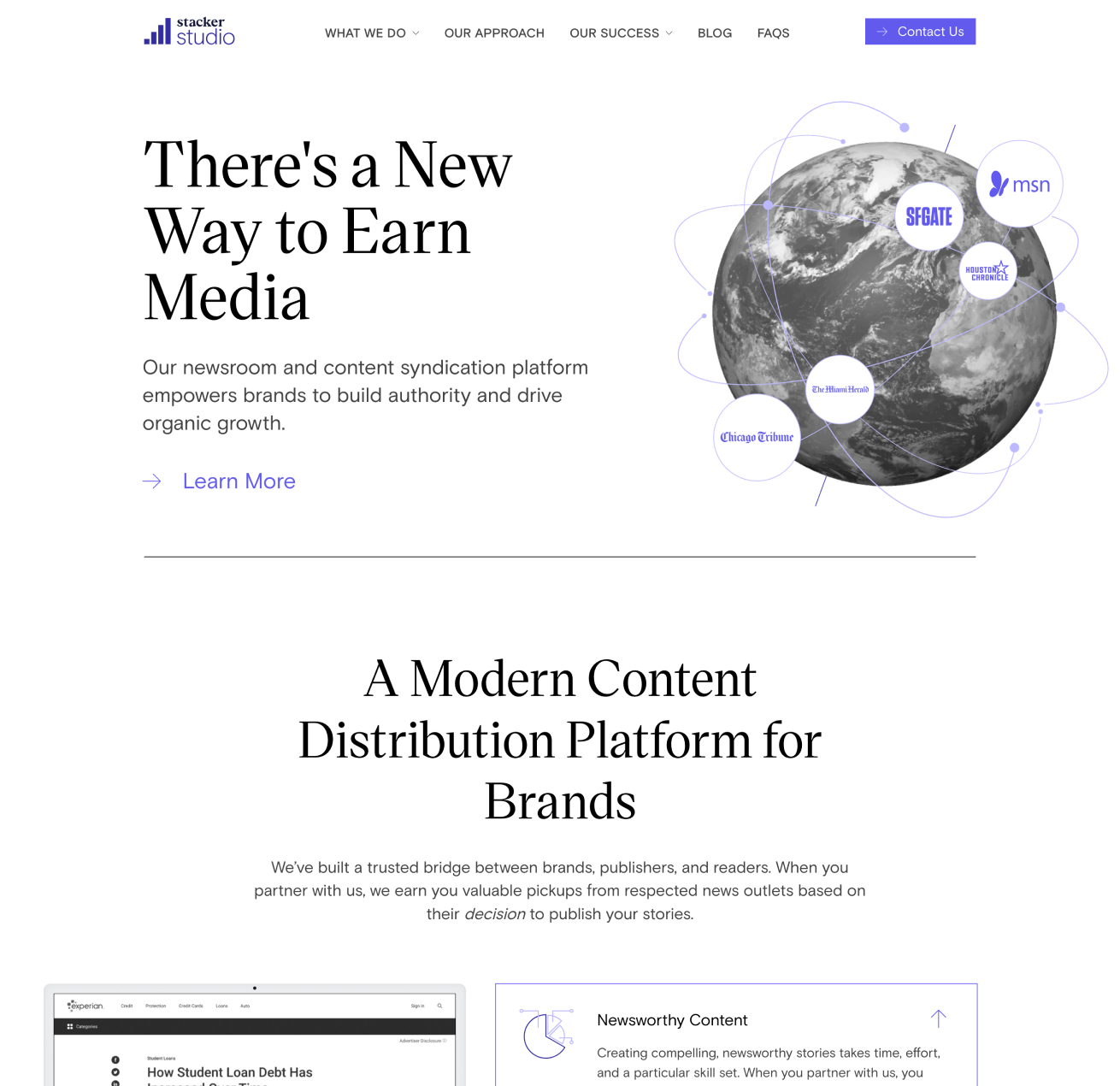 Portfolio Example: Stacker Studio | SmartBug Media®